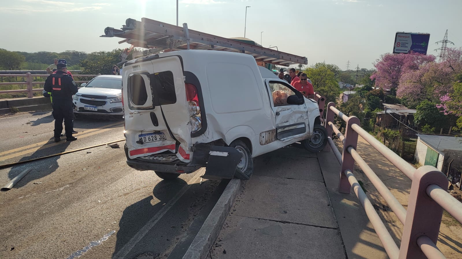 Asi ocurrió el accidente en el puente Chaco Corrientes - Primero Chaco